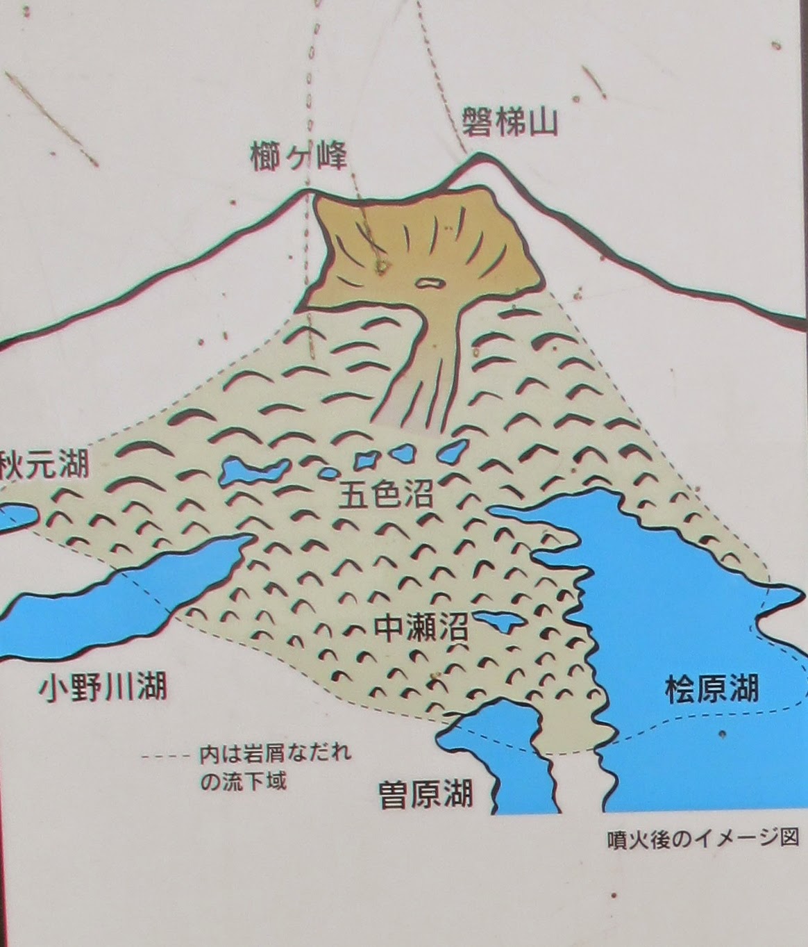 A Hundred Views of Edo: 五色沼 Goshiki-numa in Fukushima