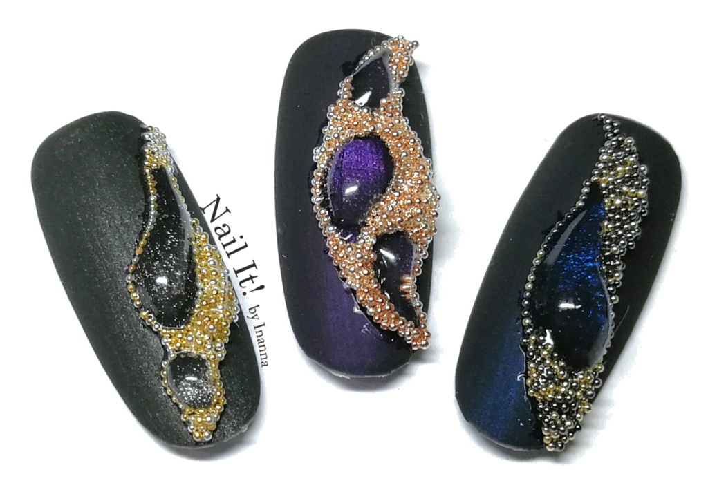 Jewellery Gemstone Nail Art TUTORIAL (Indigo Nails "Galactica ...