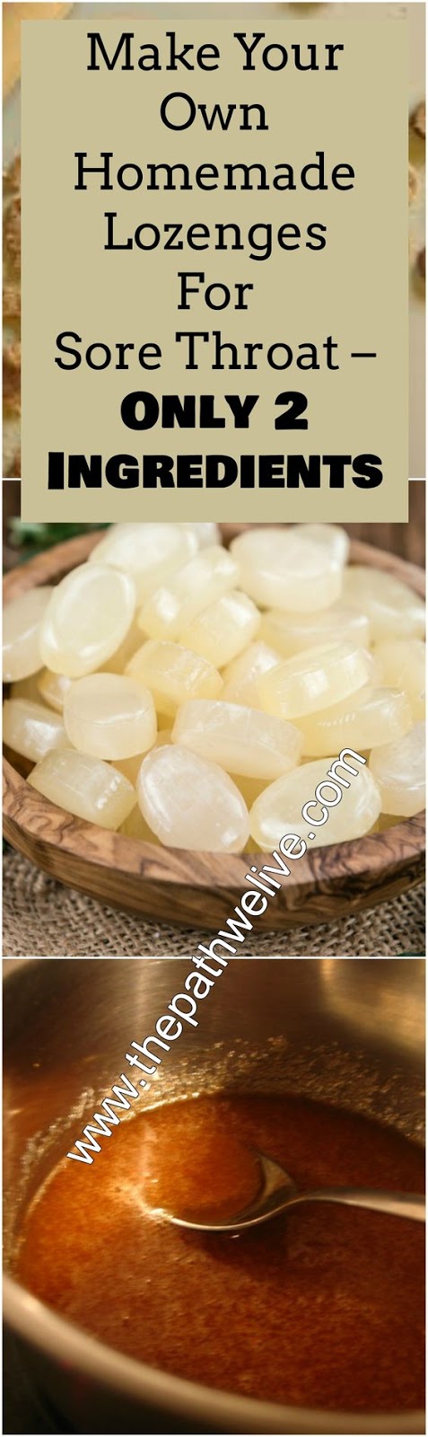 Make Your Own Homemade Lozenges For Sore Throat – Only 2 Ingredients ...