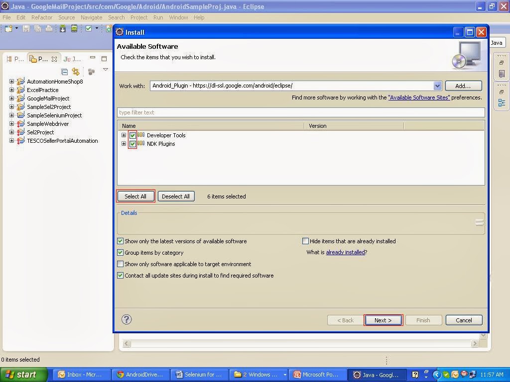Automation Framework Using Selenium Android Testing Using Selenium 3262