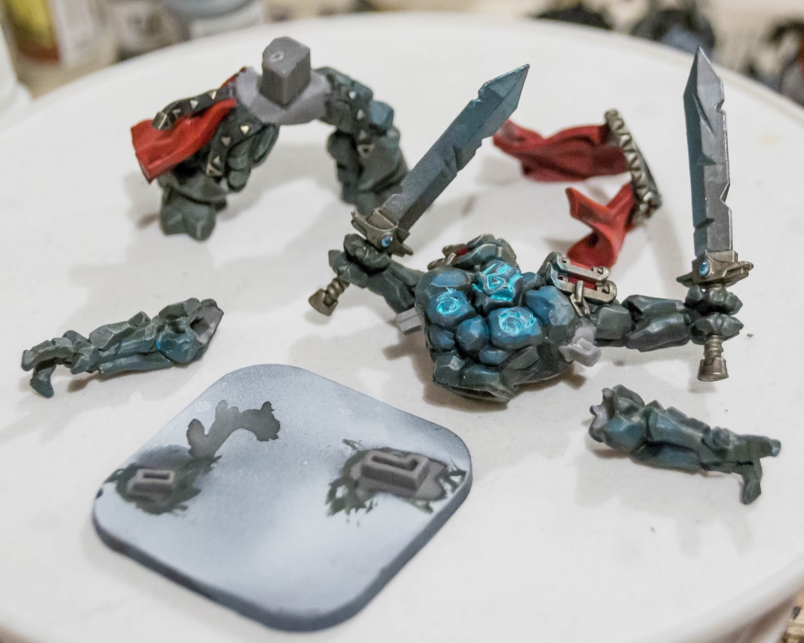 Mann's Model Moments: Runewars Painting 1 - Rune Golem and Carrion Lancer