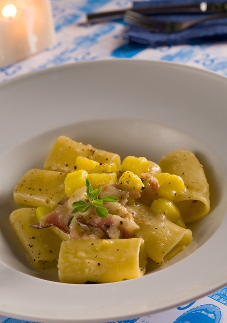 Paccheri alla carbonara