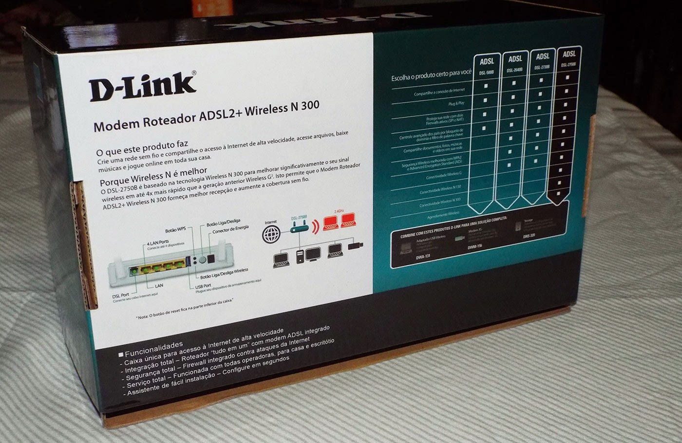 Review Modem Roteador D-Link DSL-2750B com fotos e comentários ...
