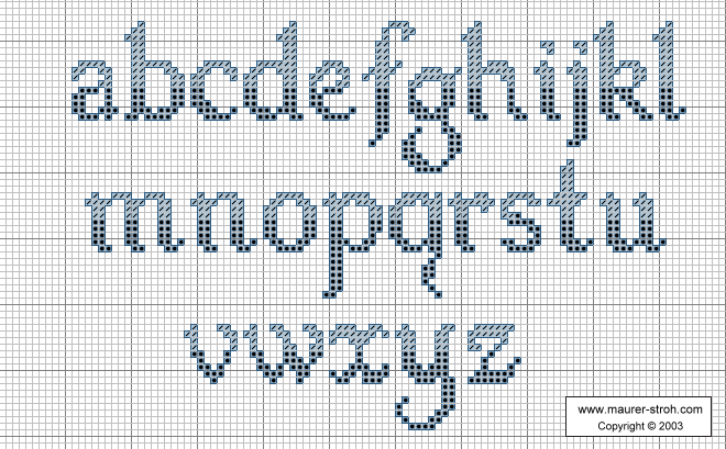 Arquivo de Artesanato: Gráfico "Letras"