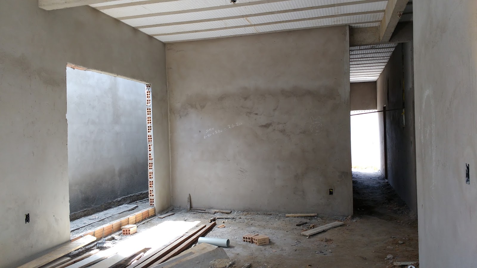 A Casa de Caru: Reboco