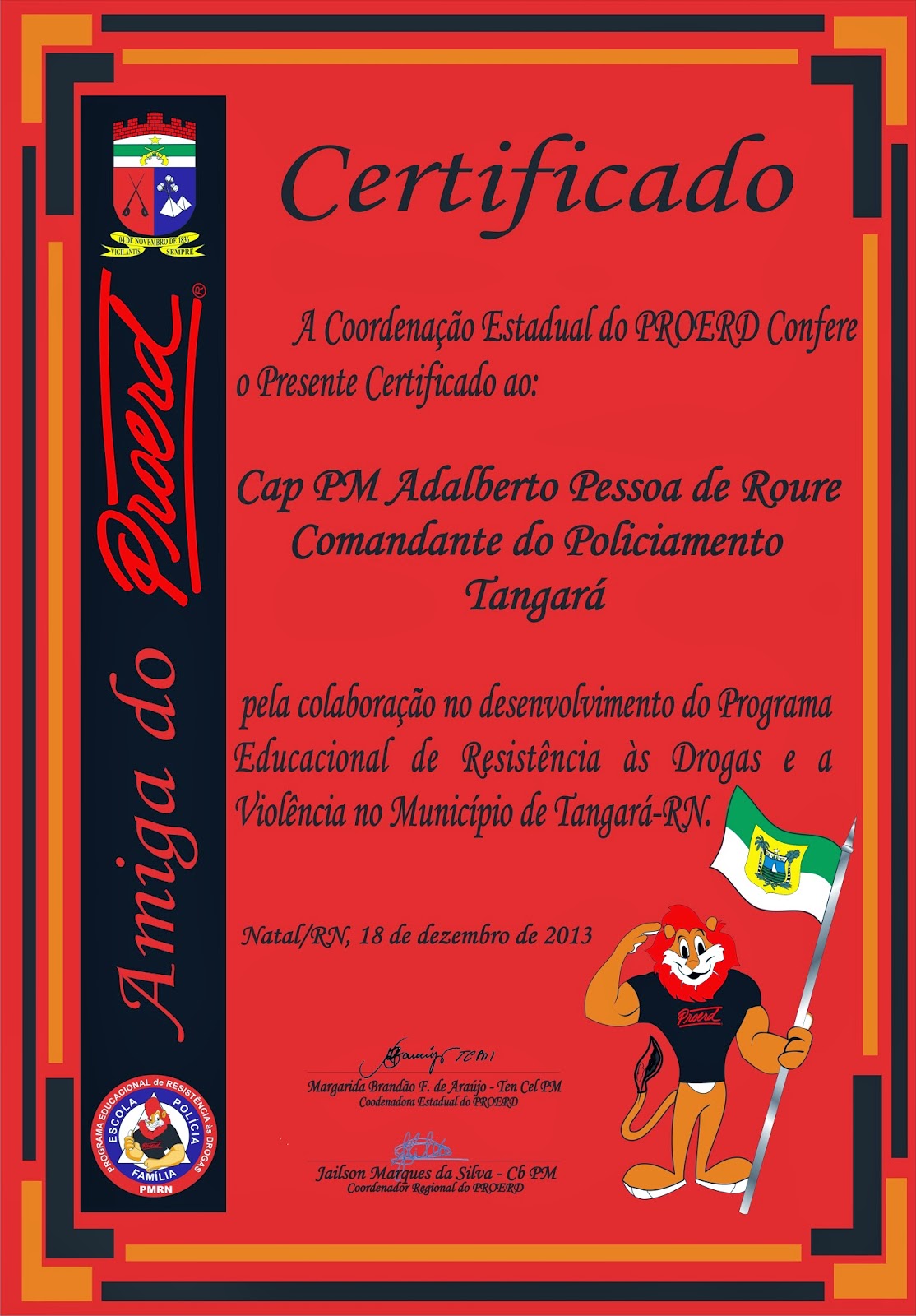 Proerd no Trairi: EQUIPE DO PROERD NO TRAIRI ENCERRA ANO LETIVO COM ...