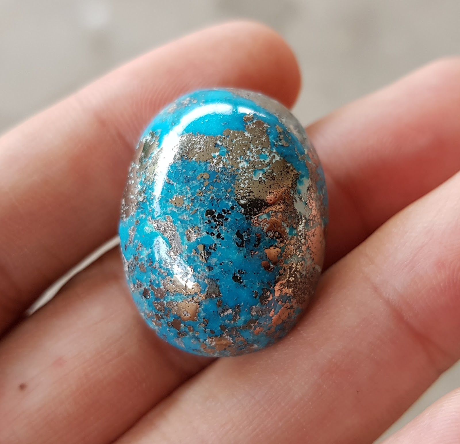 PERMATA MURAH SOKMO: PERMATA FIRUS IRAN ASLI DENGAN PYRITE SEMULAJADI ...