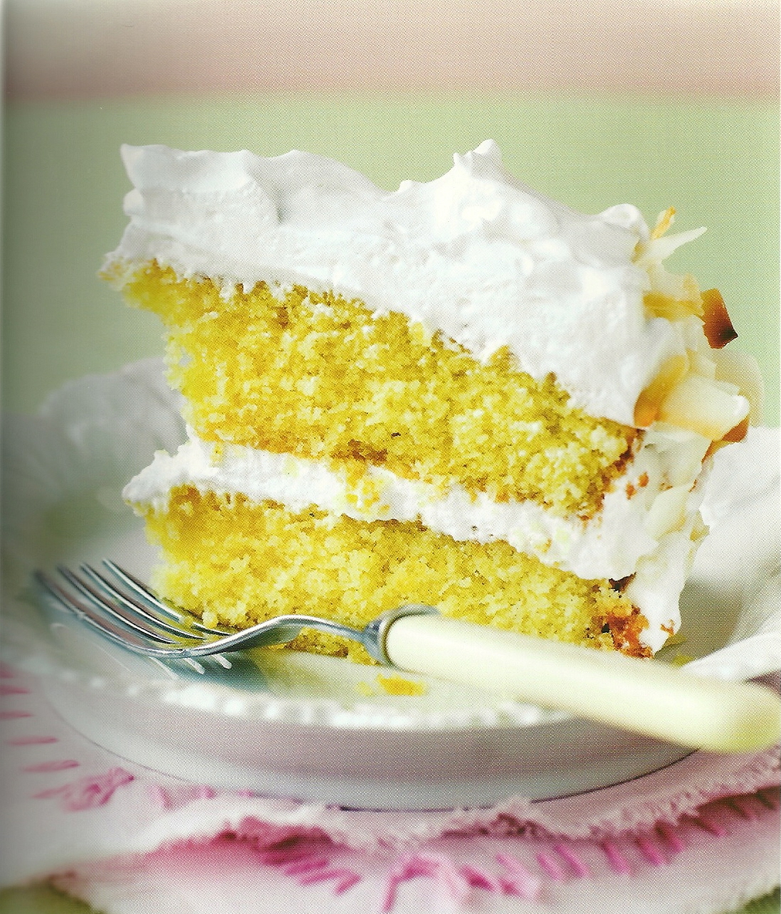 Françando: Recette: Génoise au citron vert et à la noix de coco