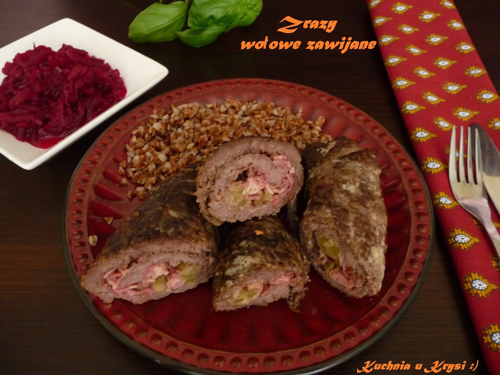 Kuchnia u Krysi : Zrazy wołowe zawijane
