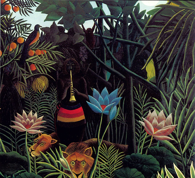 SOMETHING IN THE WAY: Henri Rousseau - detail from The Dream