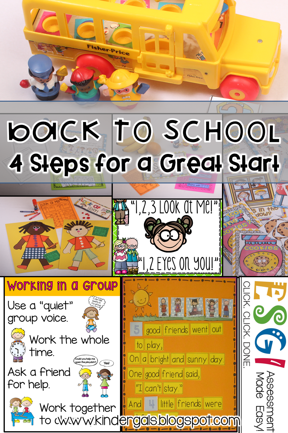 KinderGals: Back to School 4 Steps For a Great Start