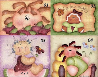 Encantos da Guzzy Patchwork e Customizações: Desenhos Patchcolagem