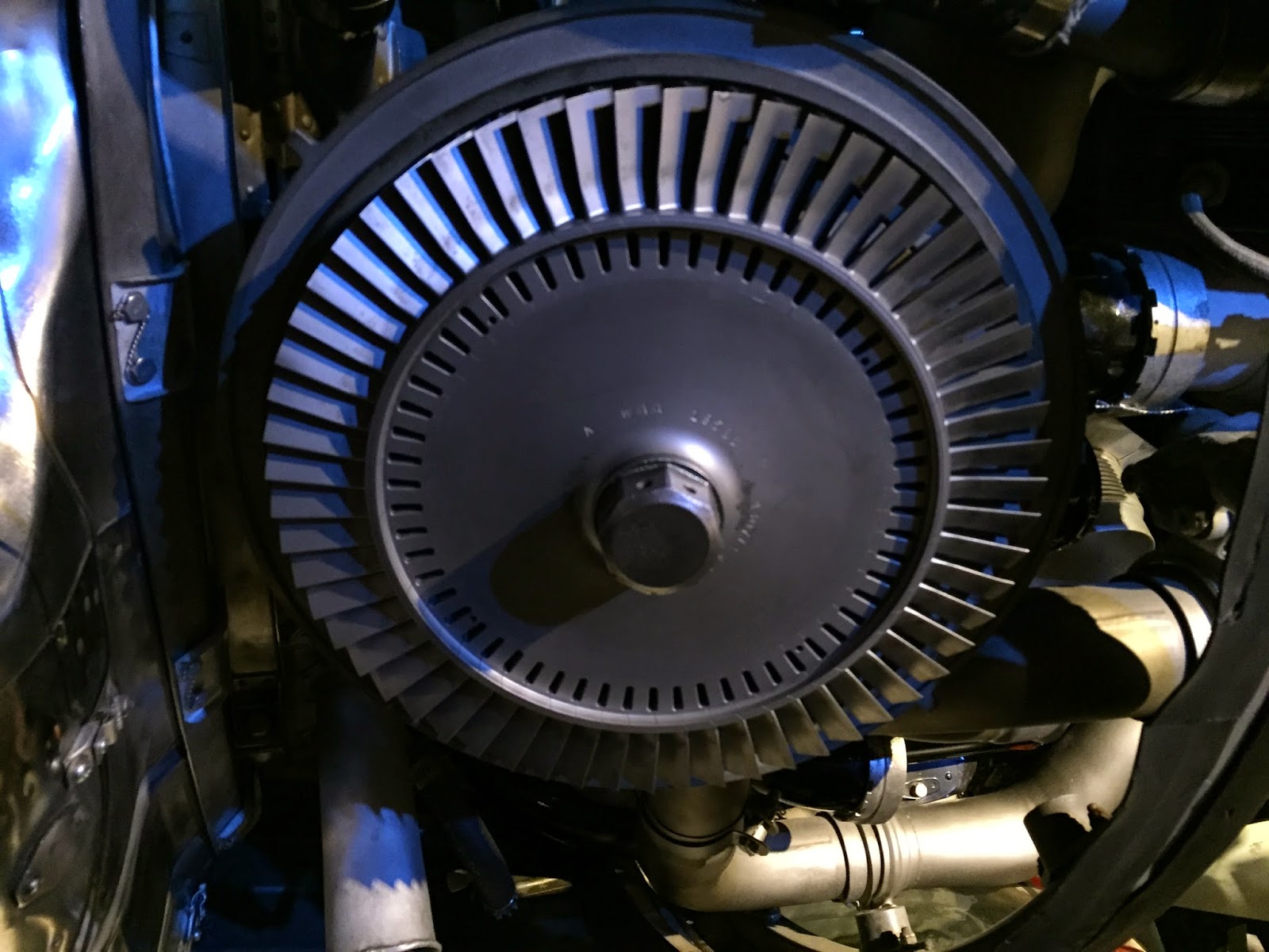 C R Smith Museum: The PRT " power recovery turbine" on a Wright Cyclone ...