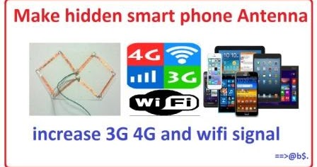 Make hidden smart phone antenna for increase 3G 4G and wifi signal