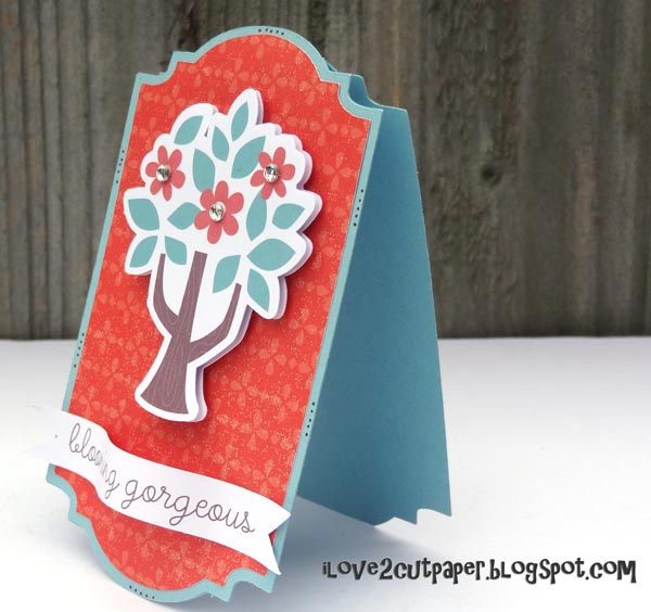 i love 2 cut paper: Blooming Gorgeous card - Print and Cut