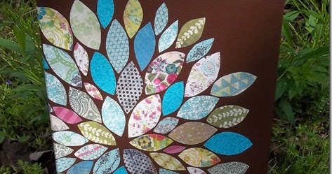Karima's Crafts: Fabric Leaf Picture Tutorial