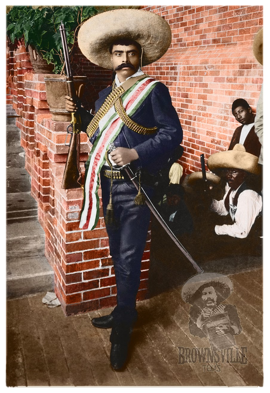 Colorized Fotos: Emiliano Zapata Salazar