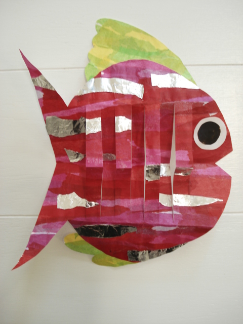 a faithful attempt: Collage Pop-Out Fish