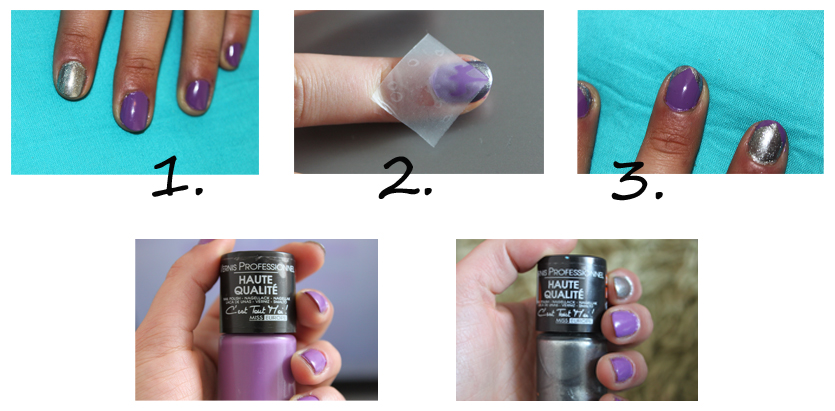 les trois petits pois: Nail Art avec scotch