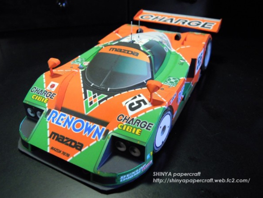 Mazda 787B 20th Version Paper Car - by Shinya ~ PAPERCRAFT DO NERD