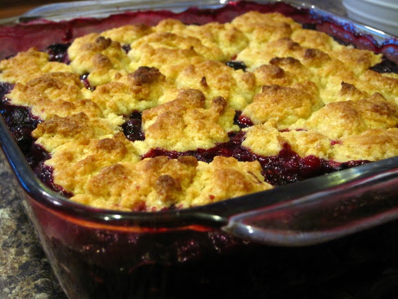 Alissamay's: Blueberry Raspberry Cobbler