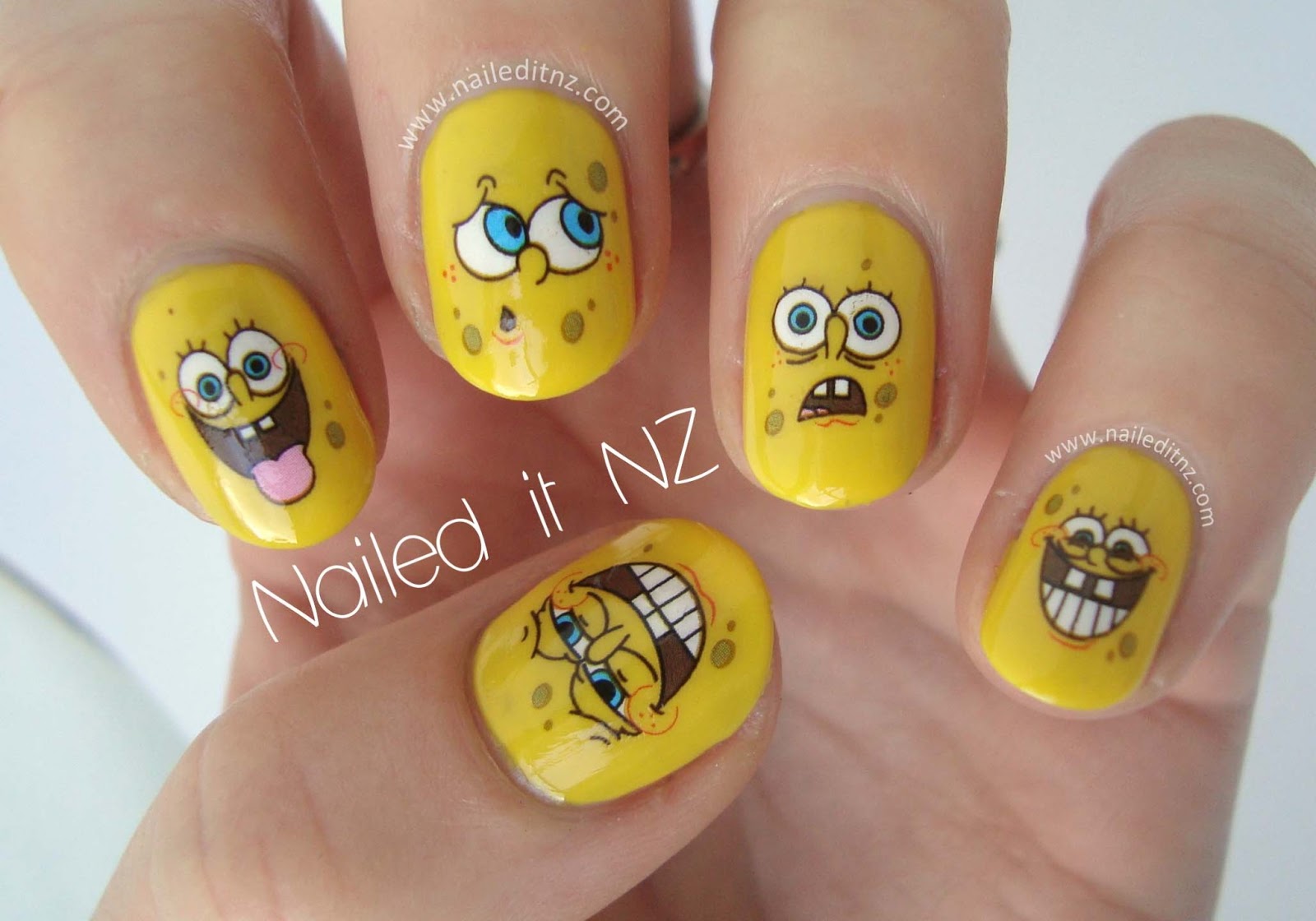 Spongebob Squarepants nails!