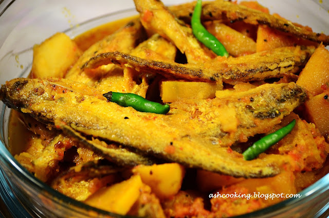 My Cookbook: Kumro Pabda - Pabda Fish with Pumpkins