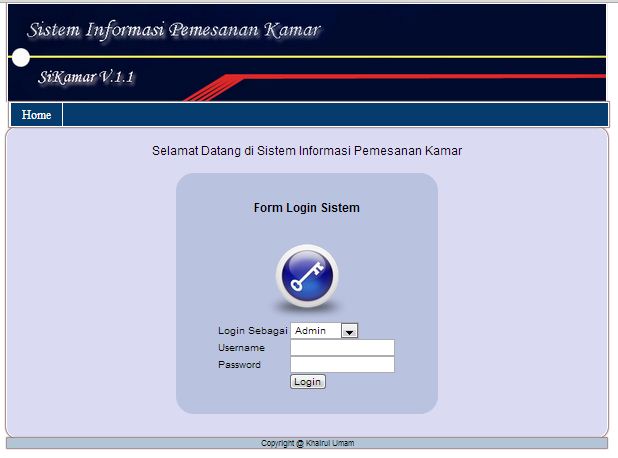 Sistem Pemesanan Kamar Dengan PHP | Distro teknologi informasi