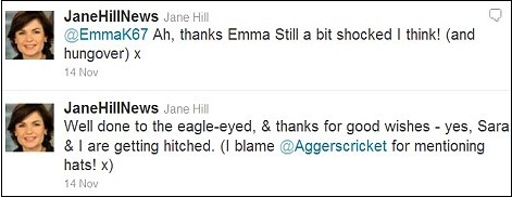 BBC newsreader Jane Hill, 42, announces on Twitter she is to marry her ...
