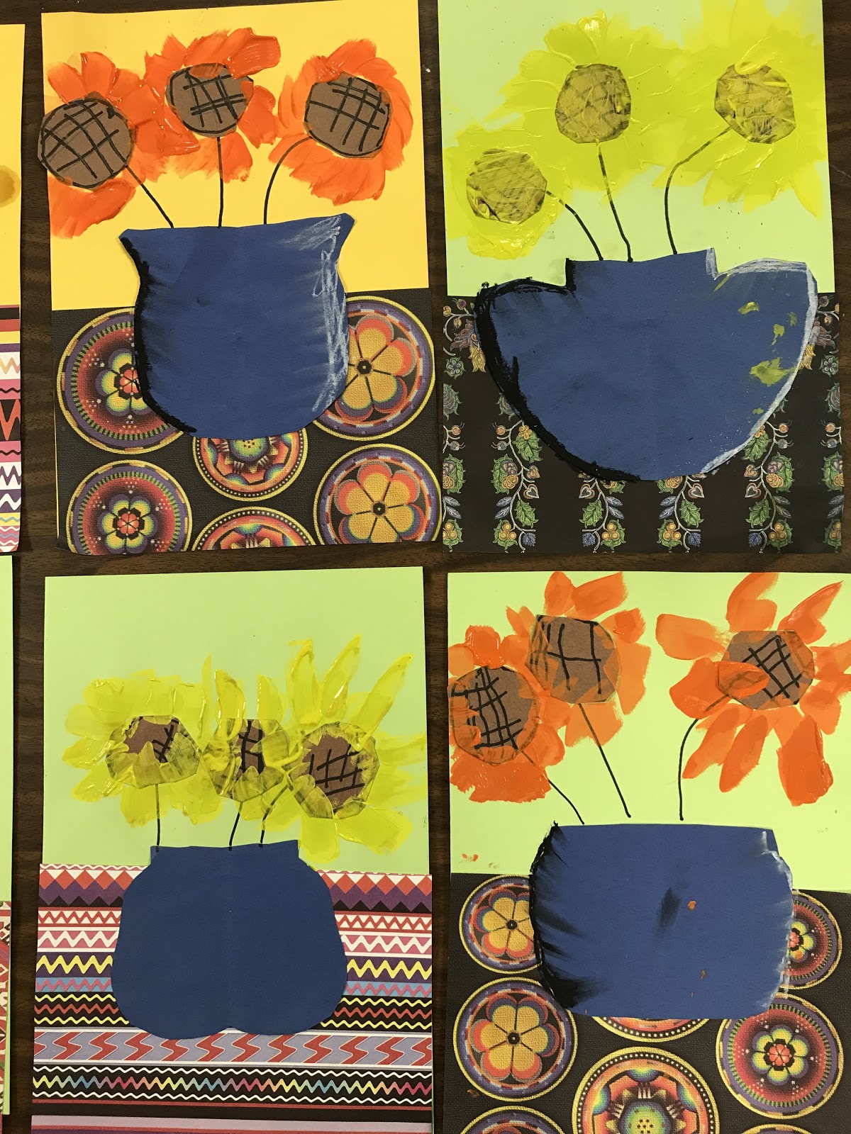 Elements of the Art Room: Kindergarten Spring Flowers