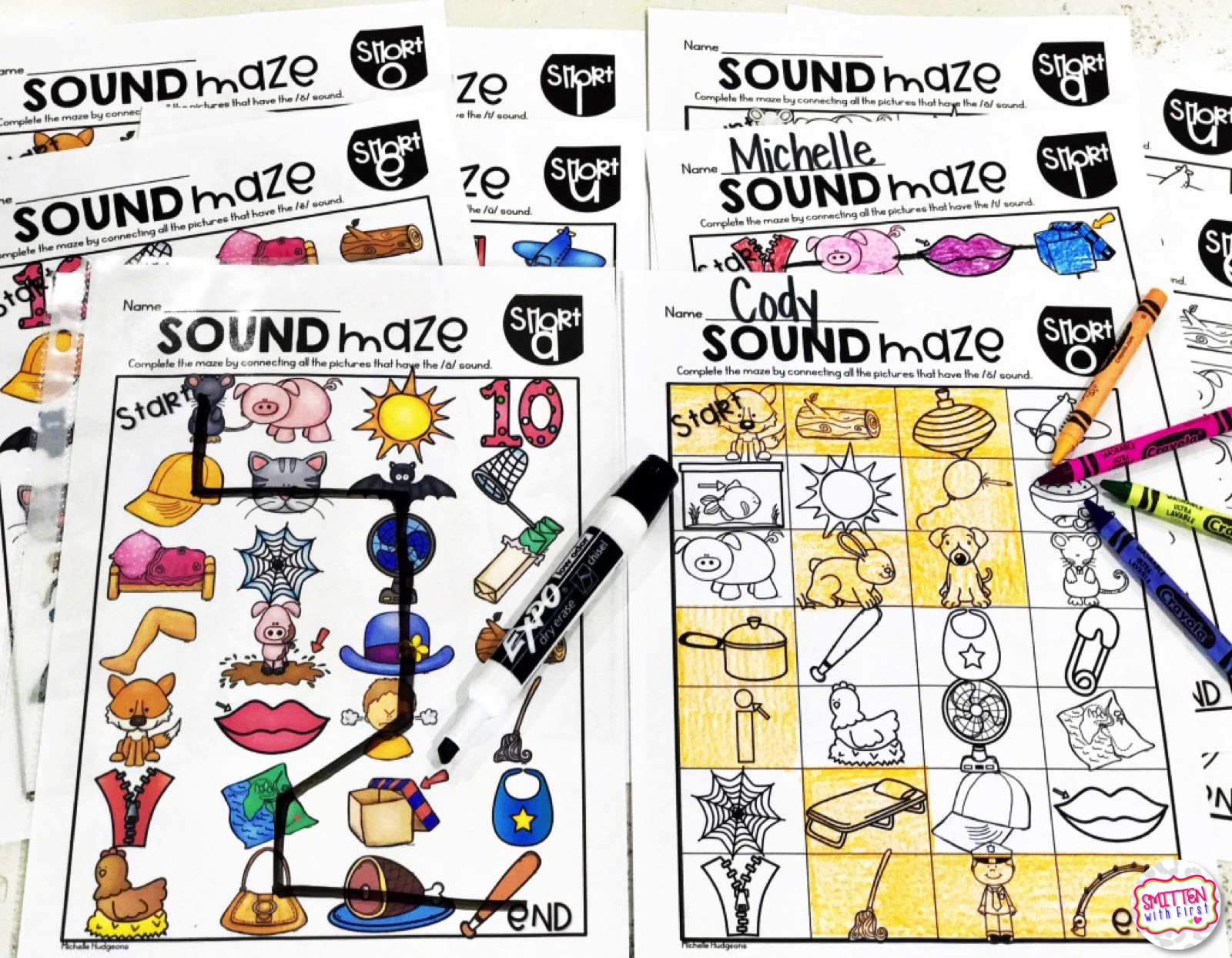 Sound Mazes Phonics Activities