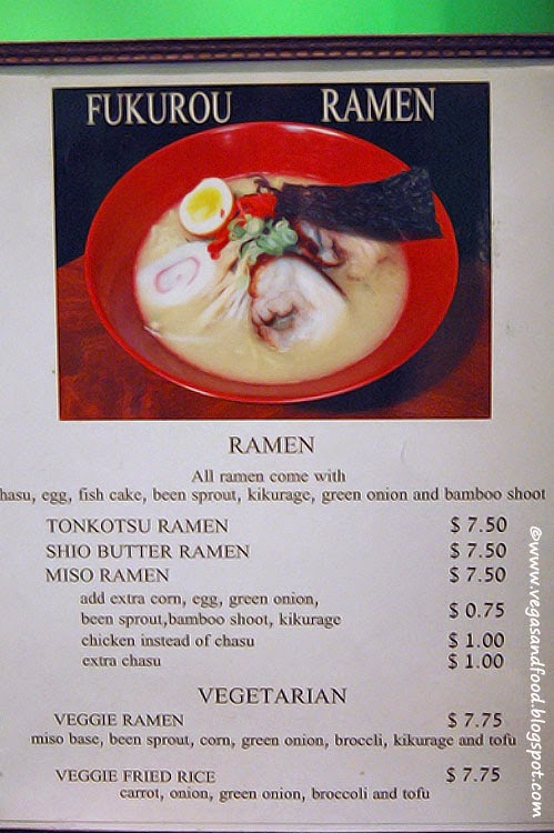 Fukurou Ramen - Los Angeles - Vegas and Food