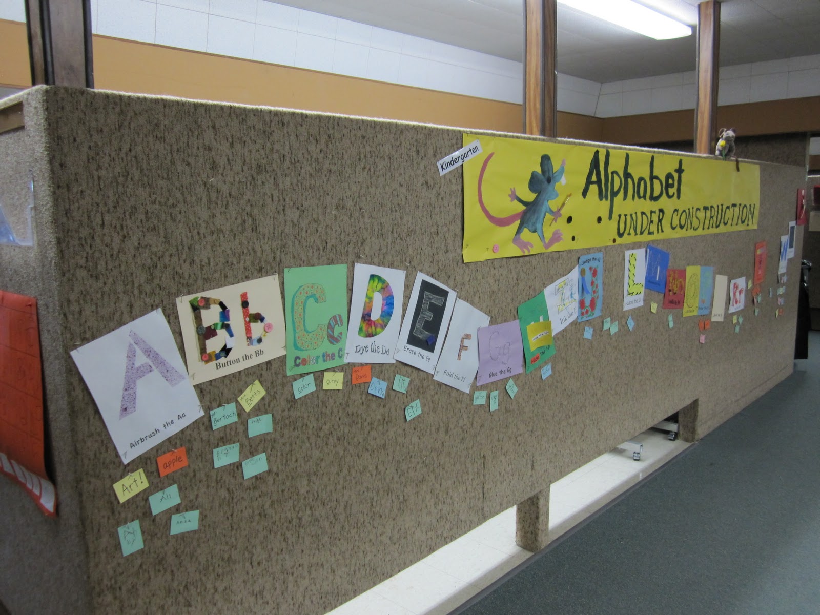 Art at East, Union and more...: Alphabet Under Construction