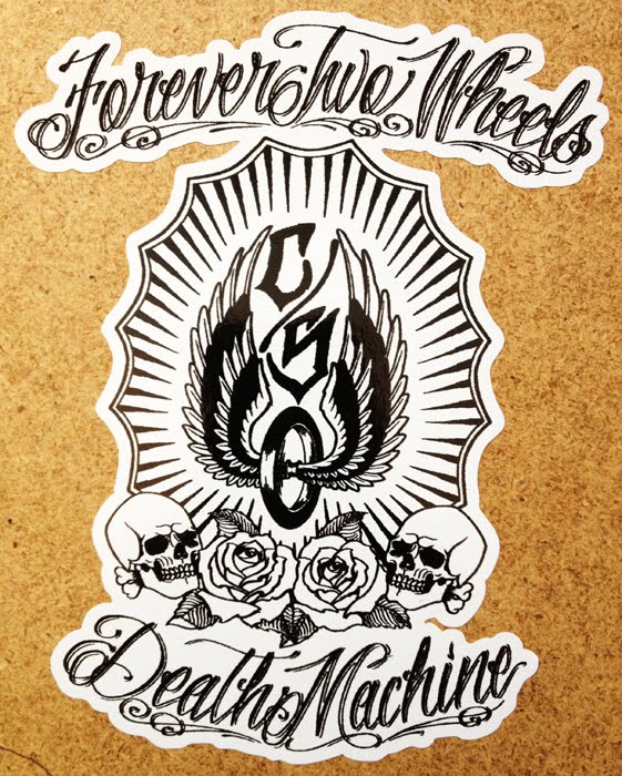 DEATH MACHINE CORPSE: New Die Cut C/S Sticker In