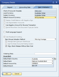 Company Detail SAP B1 - SAP business one