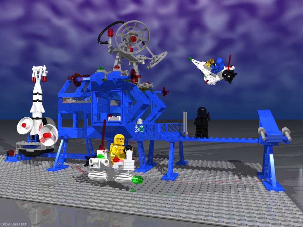Ray-Traced Lego Mania: 6971 - Intergalactic Command Base