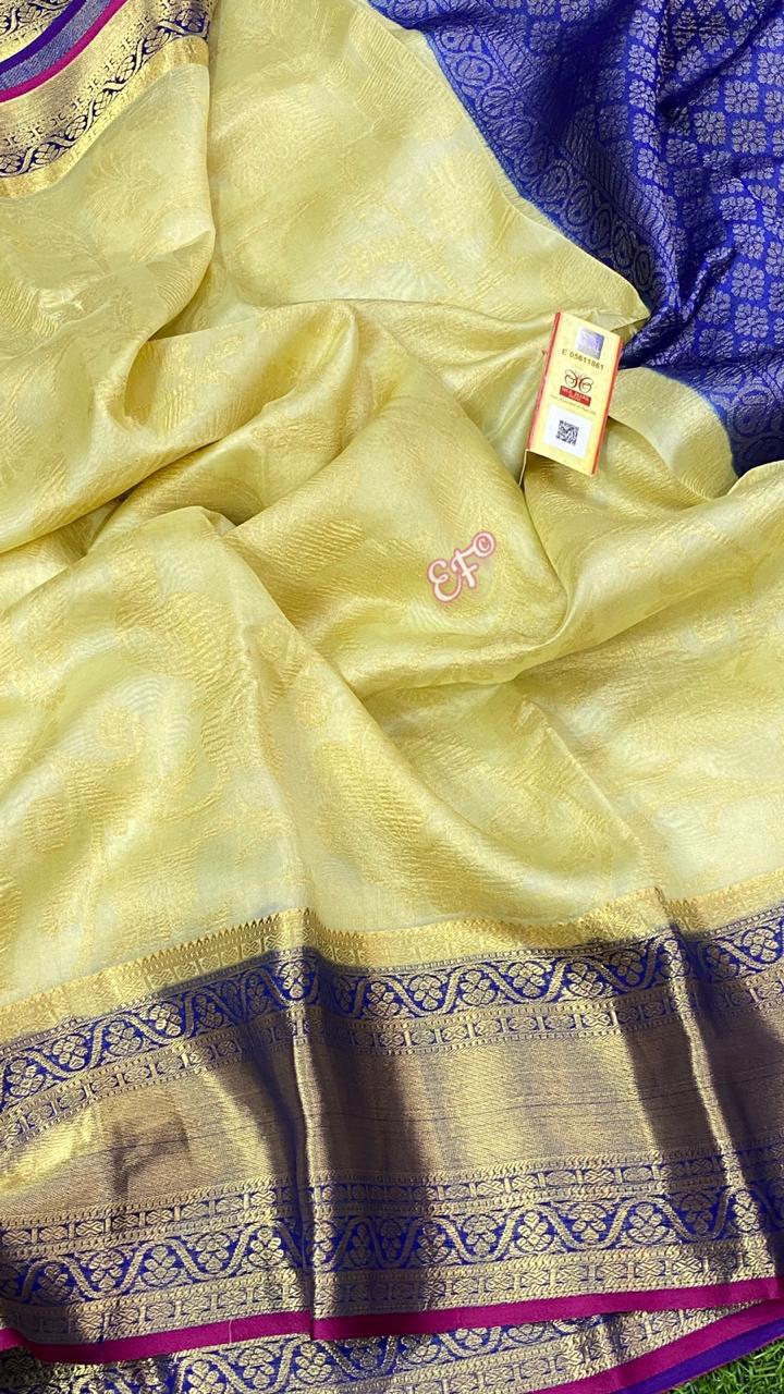 Crushed dupion pattu sarees
