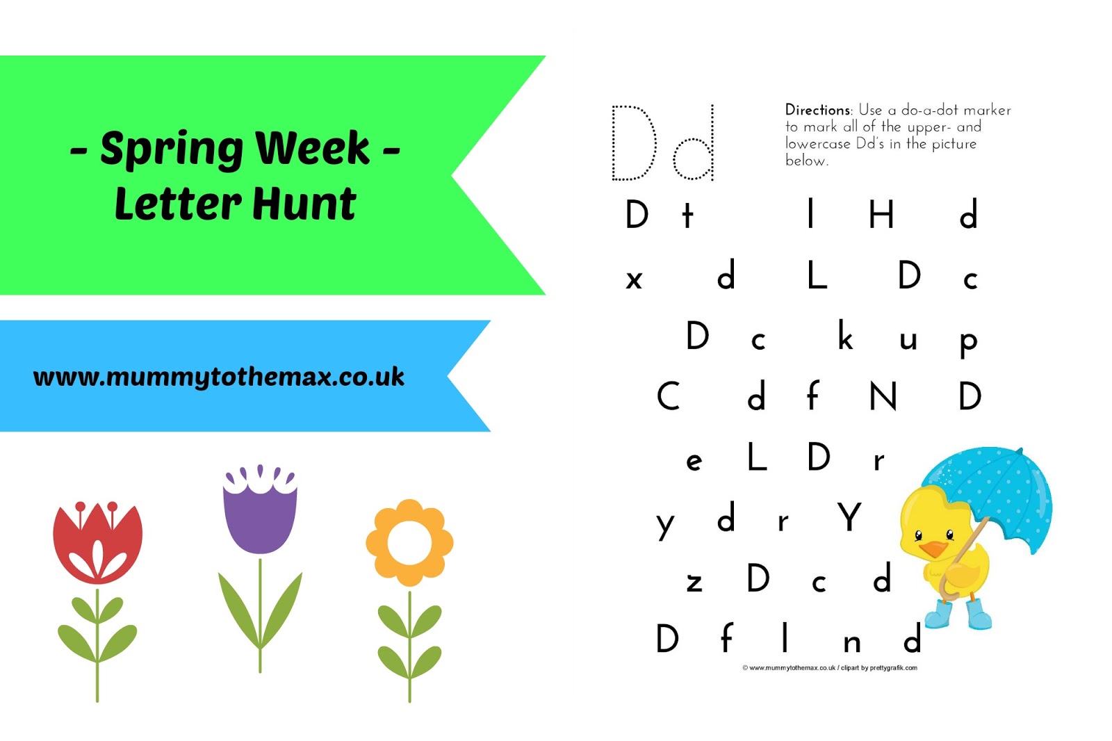 Letter Hunt & Free Printable - MUMMY TO THE MAX