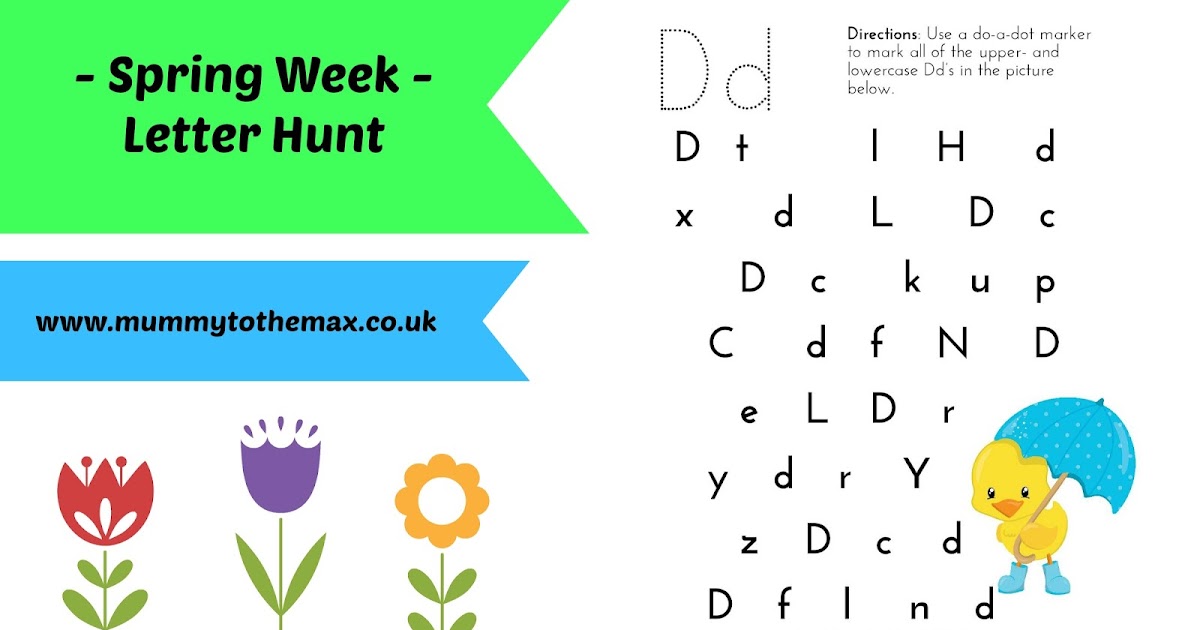 Letter Hunt & Free Printable - MUMMY TO THE MAX