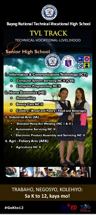 TECHNICAL-VOCATIONAL-LIVELIHOOD (TVL) TRACK ~ Bayog National Technical ...