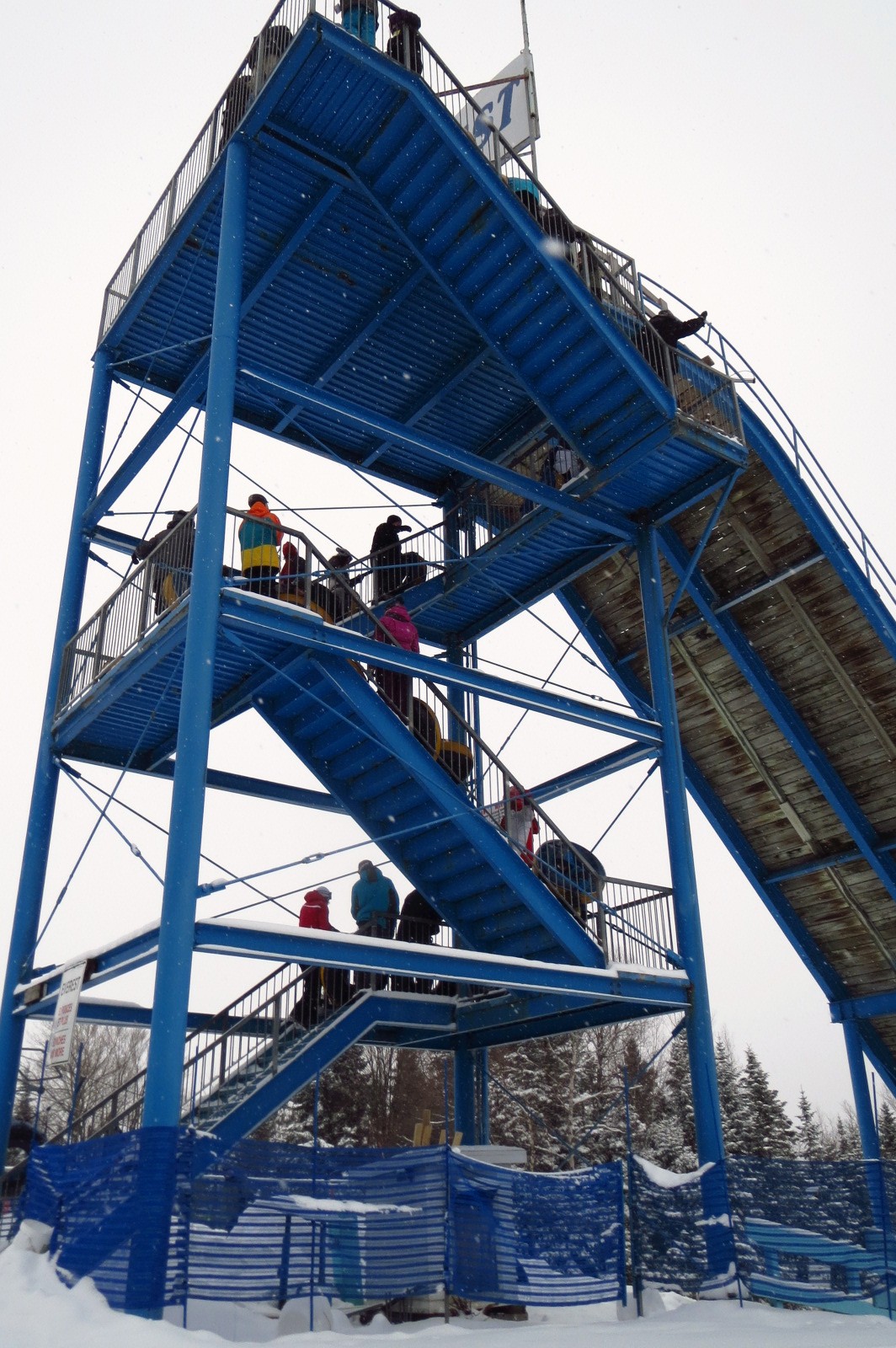 Glissades à Valcartier