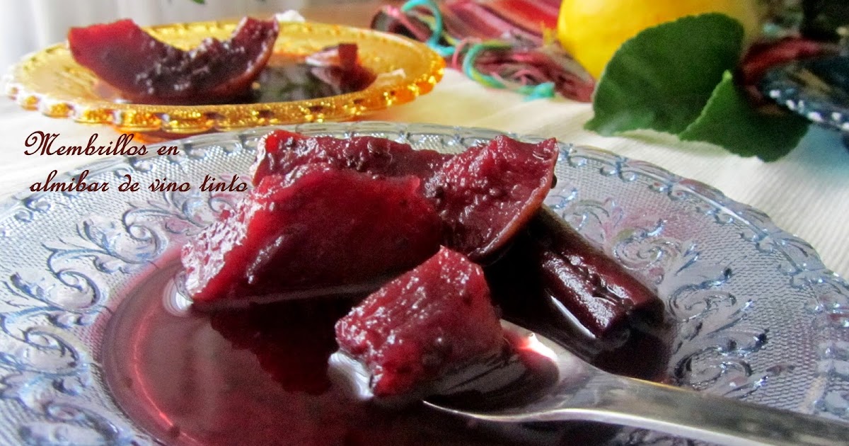 Membrillo en almíbar de vino tinto