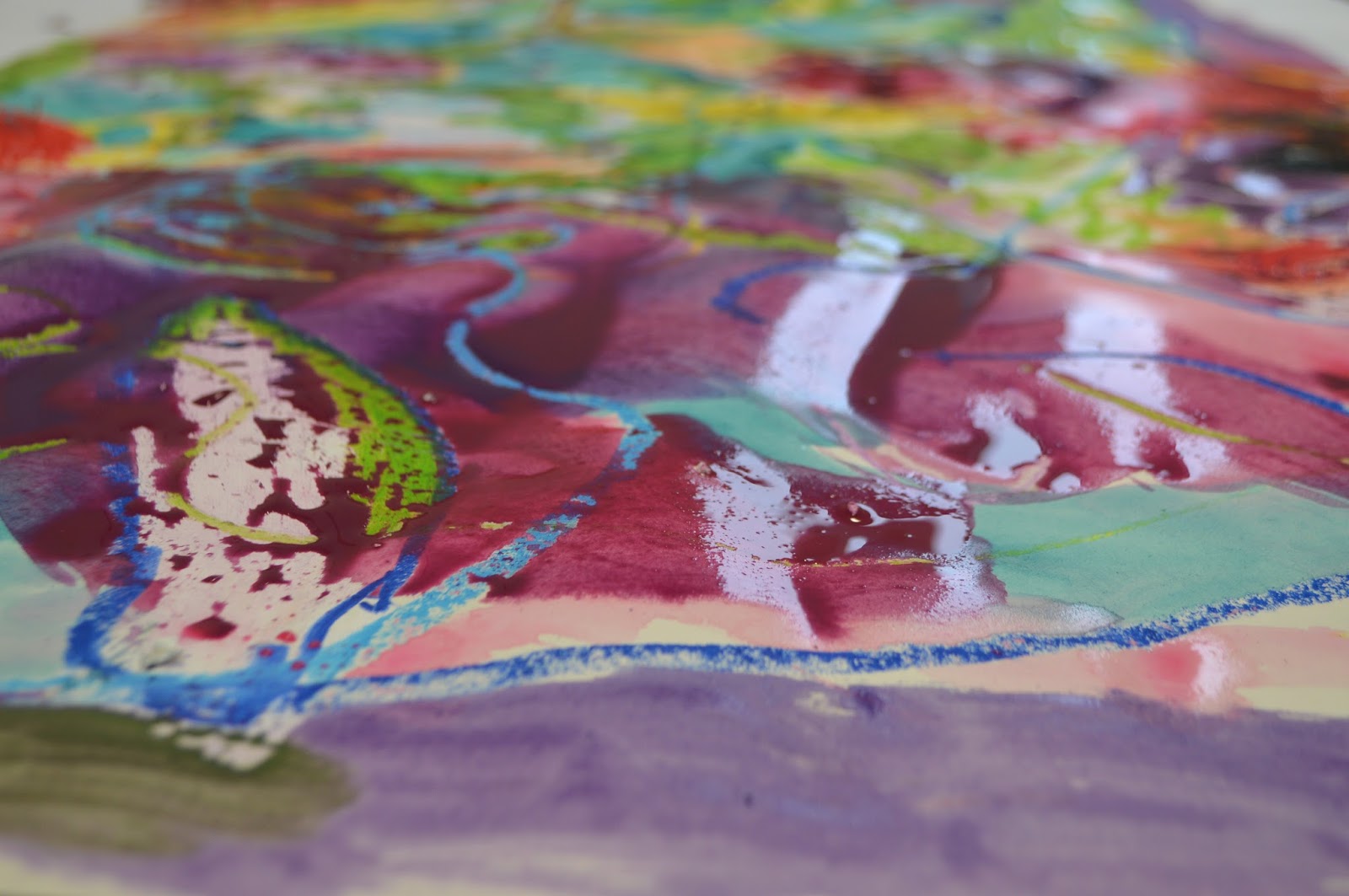 LEVEL Visual Arts: Two men create a connected painting. 23 March 2016