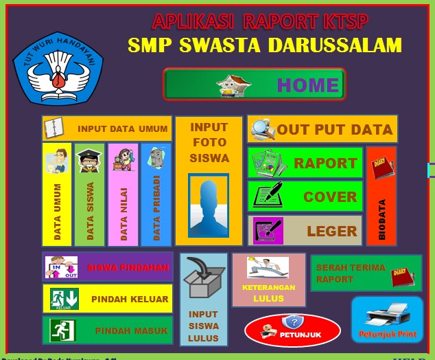 Aplikasi RAPORT K13 / Kurikulum 2013 untuk SD, SMP, dan SMA || Versi ...