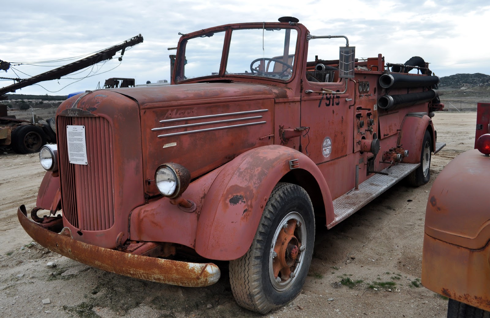 Just A Car Guy: 1947 Mack firetruck