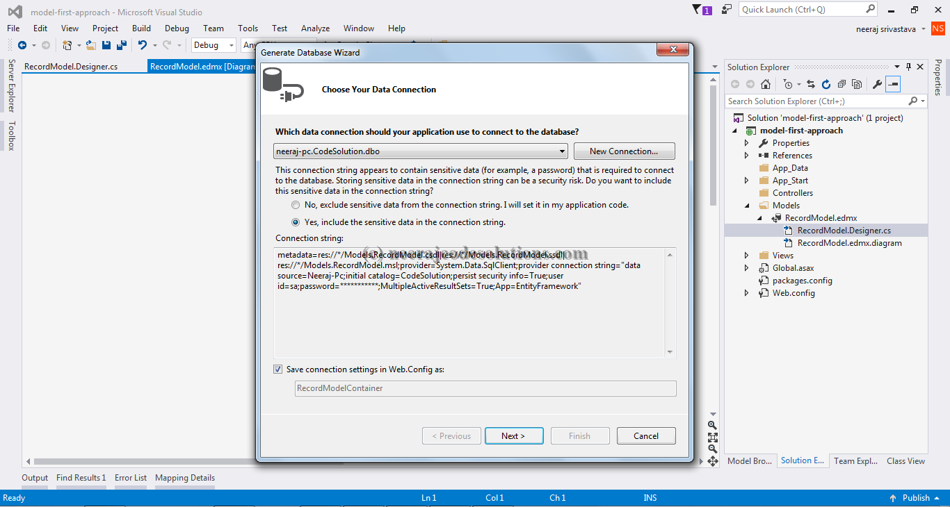 Entity Framework Model First Approach in MVC - Neeraj Code Solutions ...