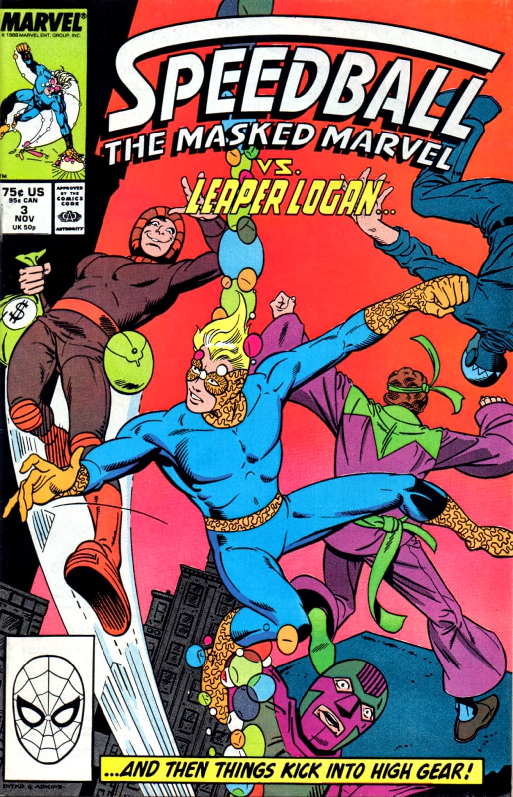 CRIVENS! COMICS & STUFF!: DITKO'S SPEEDBALL COVER GALLERY...