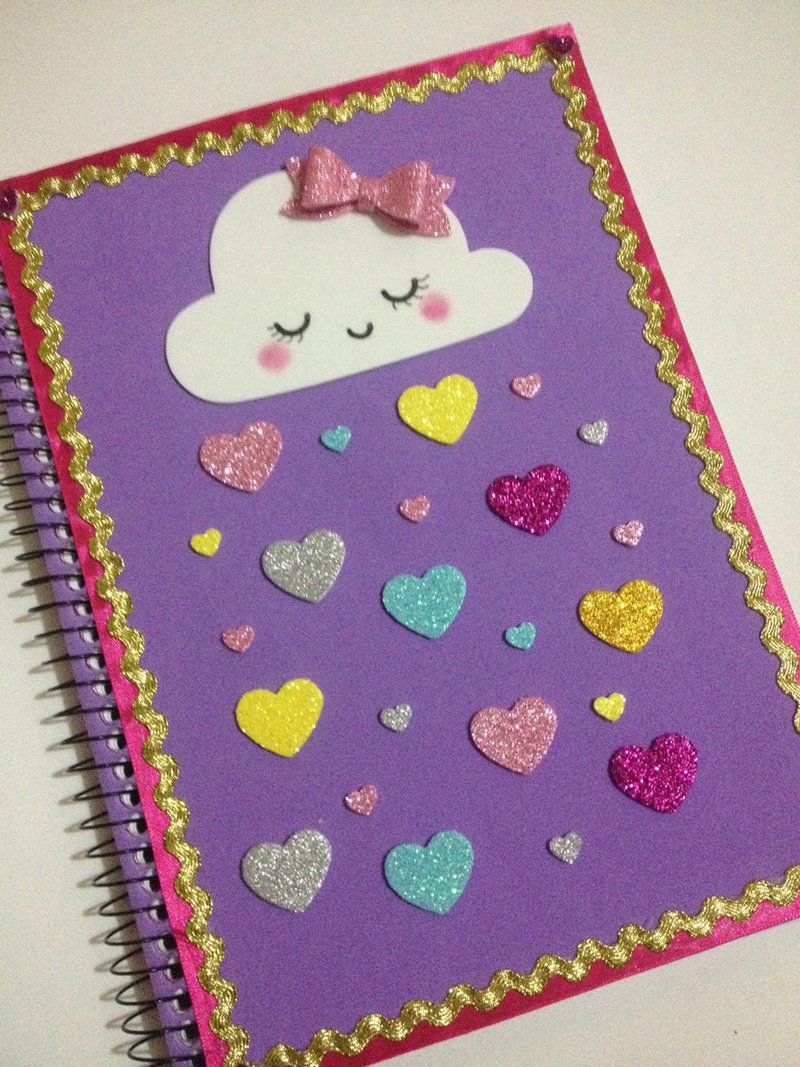 Artesanato-ideia: Capas de Cadernos Moldes