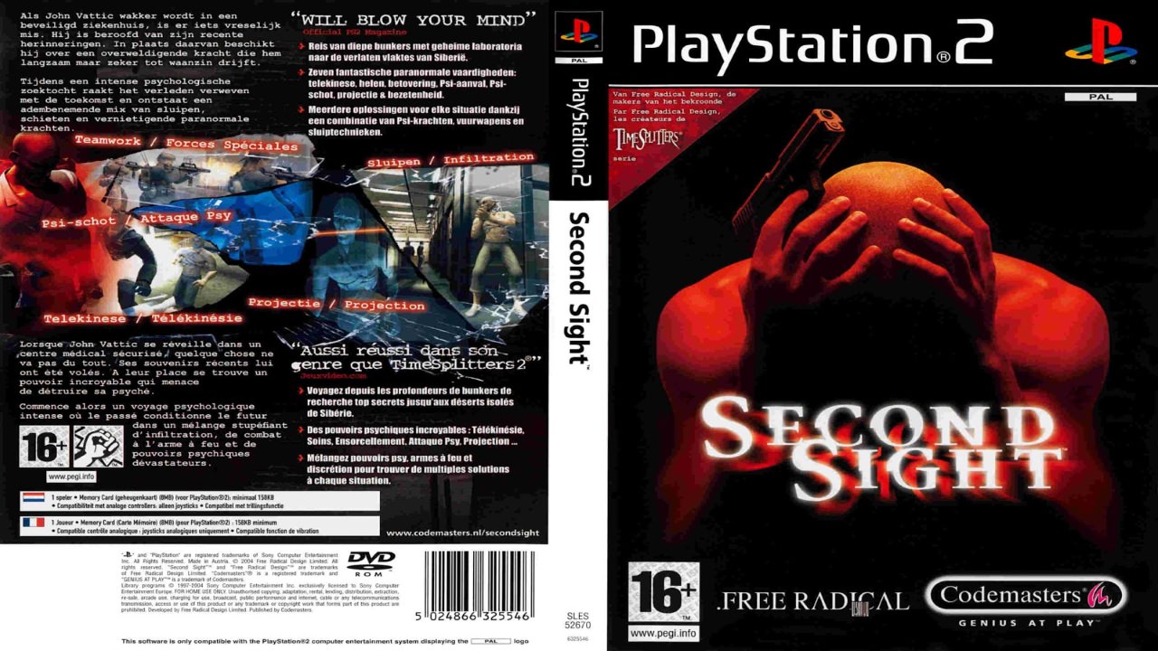 Second Sight inceleme (ps2 nostalji) ~ karekareoyun