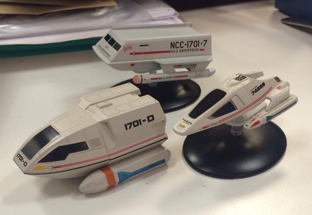 The Trek Collective: Starships Collection's shuttlecraft, Enterprise ...